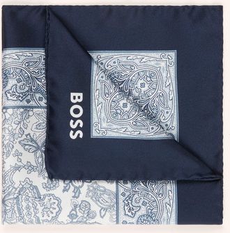 HUGO BOSS Einstecktuch blau