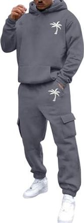 Generic Surv&ecirc;tement Homme Ensemble 2 Pi&egrave;ces Sweats &Agrave; Capuche et Pantalon de Sport Manches Longues Sportswear Survetement Hiver Casual Elegante Streetwear Tenu