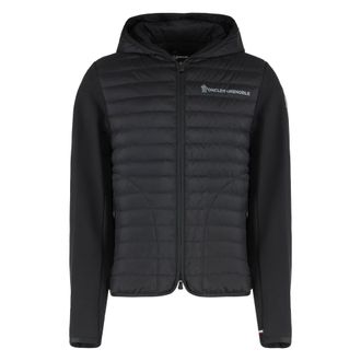 Moncler Cardigan mit wattierter Vorderseite - - Jackets - Herren - Schwarzk - 2XL