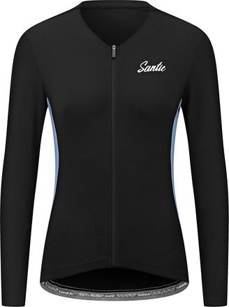 Santic Damen Radfahren Jersey Lange &Auml;rmel Radfahren Tops Fahrrad Jacke Fahrrad Shirt Atmungsaktiv Schnell trocken Reflektierend UPF50+