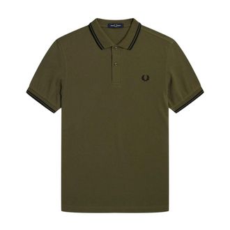 Fred Perry Verde Polo Shirt - - Tops - Herren - Gr&uuml;n - XL