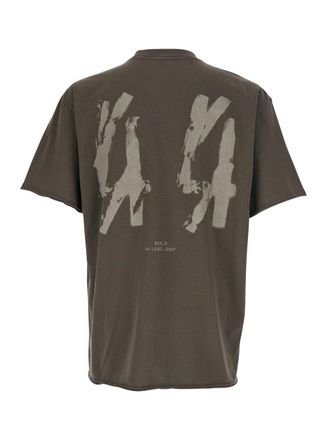 44 Label Group Mens T-Shirt Round Neck Grey Cotton T-Shirts And Polos