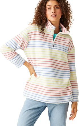 Regatta Damen Womens Bayletta Half Placket Sweatshirt Fleece, Wei&szlig;, Mehrfarbig, 36
