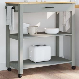 vidaXL vidaXL K&uuml;chenwagen MONZA 84x40x90 cm Massivholz Kiefer