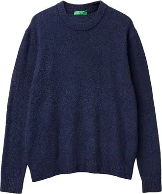 Benetton Maglia G/C M/L 1l5yu10ad Sweater, Bleu, Large Homme