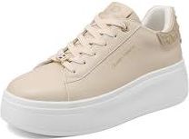 Queen Helena Baskets Alte Platform Femme X34-14, X34 15 Beige, 41 EU