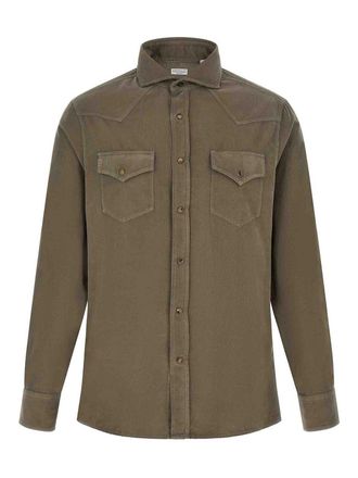 Brunello Cucinelli Hemd - Gr&uuml;n