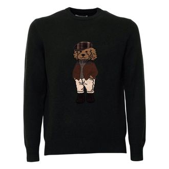 MC2 Saint Barth Pull Heron &agrave; col rond - Homme - Pulls - Vert - Taille: M