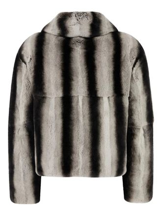 Yves Salomon Womens Striped Jacket Aw25 W
