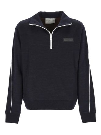 Givenchy Pullover mit Rei&szlig;verschlussdetail - Blau