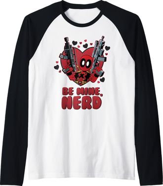 MARVEL Deadpool Sei mein Nerd Valentinstag Raglan