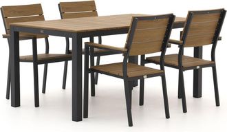 Bellagio la vita attrattiva Bellagio Fidenza 160 cm Gartenm&ouml;bel-Set 5-teilig stapelbar