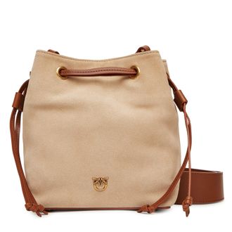 Pinko Handtasche PINKO Secchiello Mini PE 25 PLTT 104303 A2CC Beige