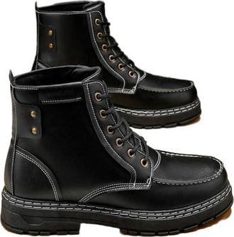 Generic GLDFW Automne Hiver Hommes Sports Outdoor Moto Bottes Mode Mode Polyvalente Bottes Randonnée, Noir, 40 2/3 EU