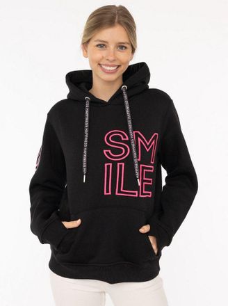 Zwillingsherz Hoodie Alissa 2.0 mit SMILE Stickerei vorne und hinten