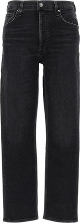 A Gold E Femme, Jeans, Noir, Taille: W30 Riley Long Jeans