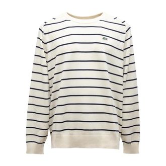 Lacoste Homme, Pulls, Blanc, Taille: 2XL Pull en coton coupe classique