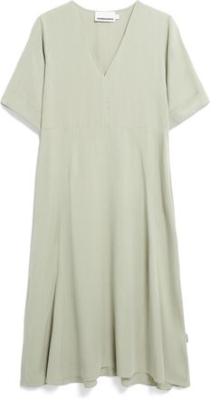 Armedangels Damen Webkleid aus Tencel Lyocell VAALI Regular Fit Seagreen