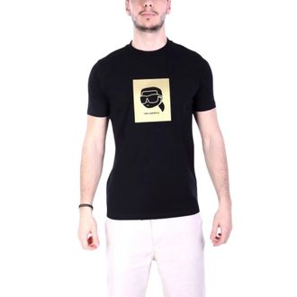 Karl Lagerfeld Crewneck T-Shirt - - Tops - Herren - Schwarzk - M