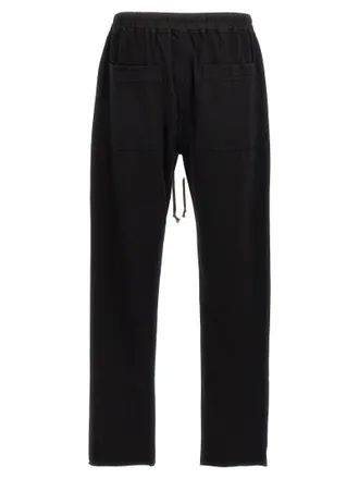 Rick Owens Mens Black Cotton Casual Pants