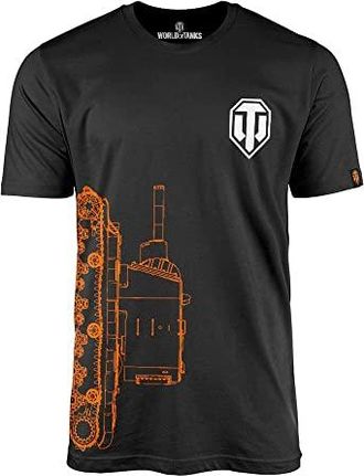 Copytec WOT KV-2 42032 World of Tanks Gamer T-shirt pour homme, Noir, XXXL