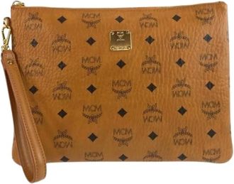 MCM Sac pochette Pre-owned - unisex - Pre-owned - Brun - Taille: ONE Size