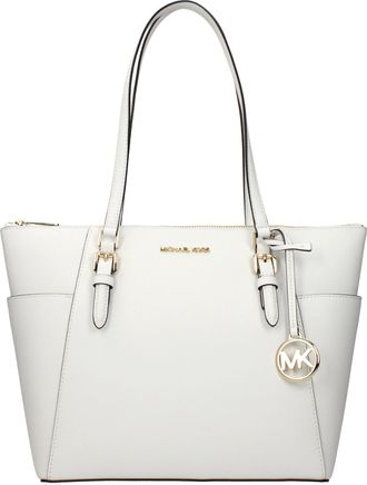 Michael Kors Charlotte Femmes Sac &agrave; Bandouli&egrave;re Cuir Blanc/Blanc Optique