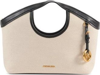 Michael Kors Sac &agrave; main Haddie en coton m&eacute;lang&eacute;