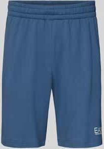 Emporio Armani Sweatshorts mit Logo und Eingrifftaschen