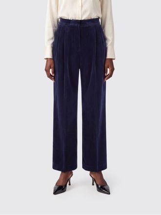Jil Sander Pantalon de tailleur en velours &agrave; jambe large et &agrave; pinces