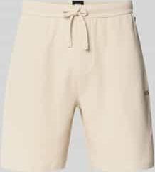 HUGO BOSS Regular Fit Sweatshorts aus Baumwoll-Mix