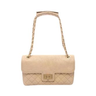 Chanel Pre-owned 2.55 Grained Calfskin Shoulder Bag - - Pre-owned - Damen - Beige - ONE SIZE