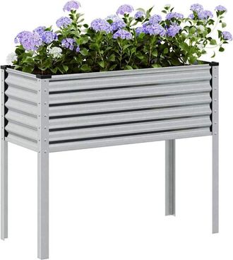 vidaXL Jardini&egrave;re 100x41x90 cm acier inoxydable - Vidaxl