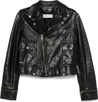 Golden Goose Femme, Vestes, Noir, Taille: 40 FR Veste noire &agrave; fermeture &eacute;clair avec poches