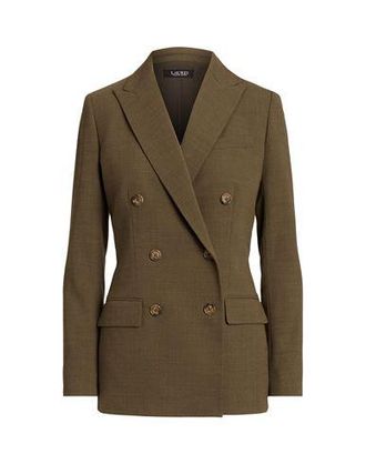 Ralph Lauren DOUBLE-BREASTED WOOL CREPE BLAZER