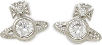 Vivienne Westwood Femme, Accessoires, Gris, Taille: ONE Size London Orb Earrings