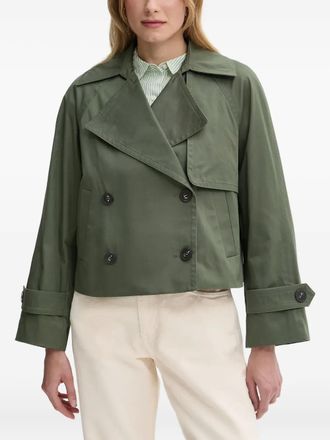 Benetton Doppelreihige Cropped-Jacke - Gr&uuml;n
