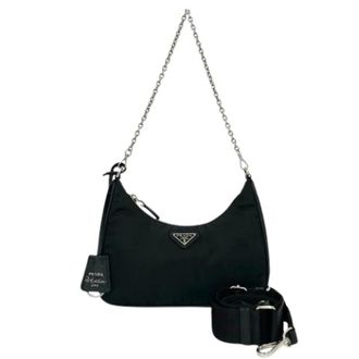 Prada Pre-owned Vintage Nylon Pouch Shoulder Bag - Femme - Pre-owned - Noir - Taille: ONE Size