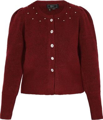 Faina Strickjacke Frauen Weinrot