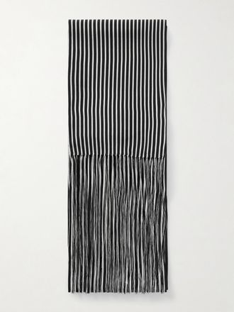 Sharon Wauchob &Eacute;charpe En Soie Imprim&eacute;e Otellia - Noir