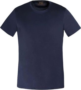 Moorer Homme, Tops, Bleu, Taille: 5XL T-shirt en maille