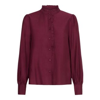 Ichi Ichi - Ihkarlani SH - Femme - Blouses et Chemises - Rouge - Taille: 44 FR