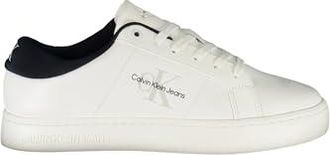Calvin Klein Homme Classic Cupsole Low ML LTH Ym0Ym00864 Bas, White (Bright White/Calvin Navy), 41 EU