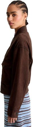 Marc O'Polo Denim Lederjacke aus weichem Ziegenveloursleder