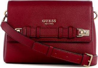 Guess sac à épaule bandoulière Gregoria Crossbody Flap Bag Red rouge foncé