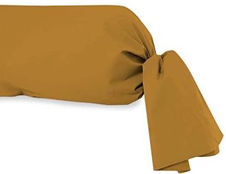 Soleil d'Ocre Soleil dOcre Schneiden von Nackenrolle, Baumwolle, Gelb, 45 x 185 cm