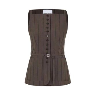 Sams&oslash;e & Sams&oslash;e Sahelly Vest 16178 - - Jackets - Damen - Braun - L