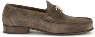Valentino Garavani Homme, Chaussures, Brun, Taille: 42 EU Bos Taurus Mocassins Slip-On