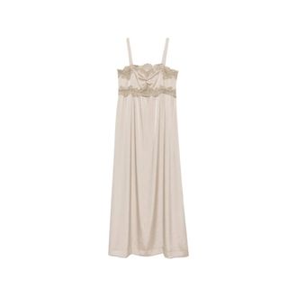 P.A.R.O.S.H. Paky Midi Kleid - - Dresses - Damen - Beige - S