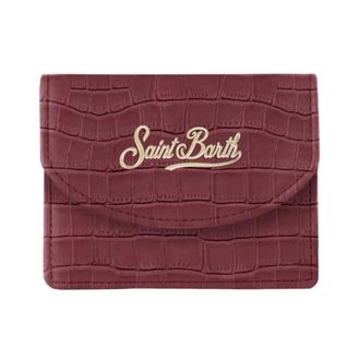 MC2 Saint Barth Kartenetui mit Krokopr&auml;gung 45 - - Accessories - unisex - Rot - ONE SIZE